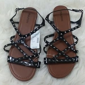Maurices | Shoes | Maurices Black Studded Sandals | Poshmark